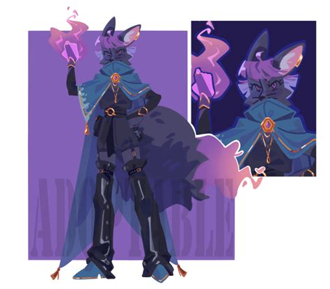 👾purple Fire Mage Adopt🔮 Ych Commishes