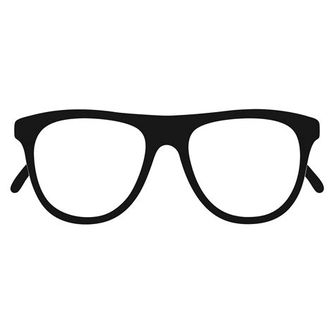 Silhouette Of Classic Black Spectacle Frames 66336870 Vector Art At