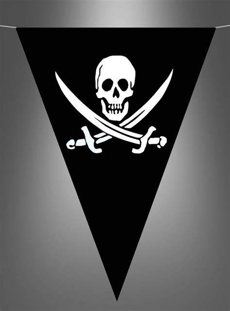 Piraten Wimpelkette Mit 10 Wimpel Kostümpalast
