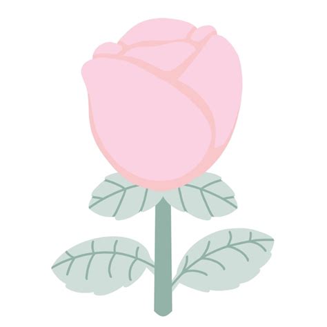 Premium Vector Cute Rose Flower