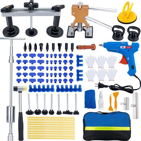 Szlyyds Kit De Extracción De Abolladuras Para Coches Kit De Reparación De Abolladuras Sin