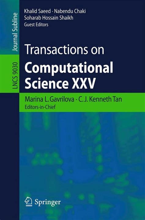 Lecture Notes In Computer Science 9030 Transactions On Computational