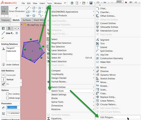 How To Edit Sketch Patterns And Or Sketch Polygons