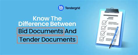Know The Difference Between Bid Documents And Tender Documents Tender