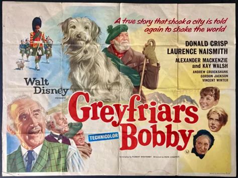 Greyfriars Bobby Original Quad Movie Film Cinema Poster Walt Disney