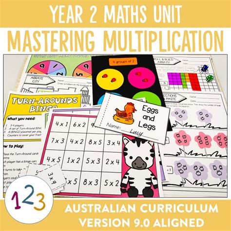 Year 2 Multiplication Maths Unit Ridgy Didge Resources Australia