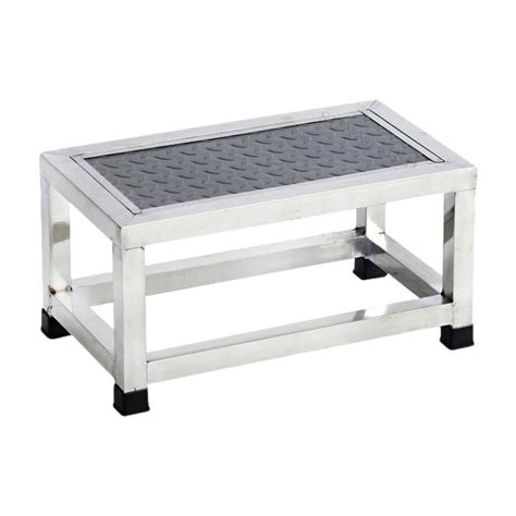 Stainless Steel 2 Step Hospital Step Stool Anti Slip High Load