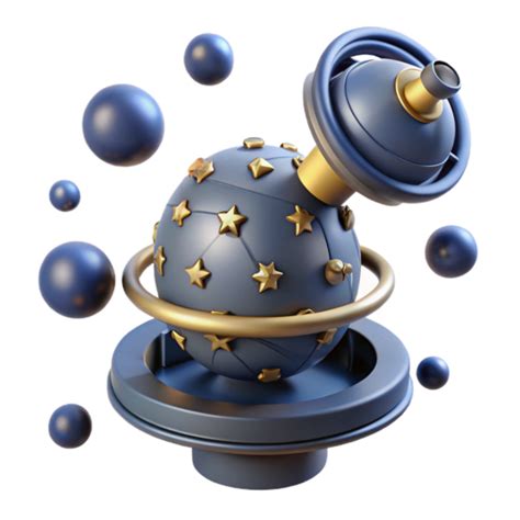 Celestial Sphere 3d Render Of Starry Planet 56478671 Png