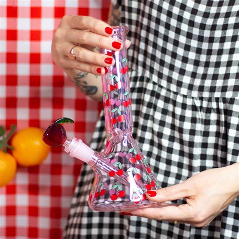 Cherry Beaker Bong Shop Burning Love
