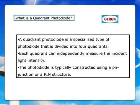 Ppt Maximize Your Detection With Quadrant Photodiode Powerpoint