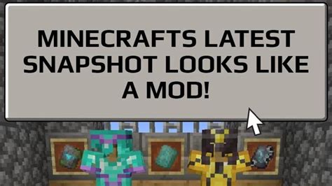 Minecrafts Latest Snapshot Looks Like A Mod Overclockers Uk