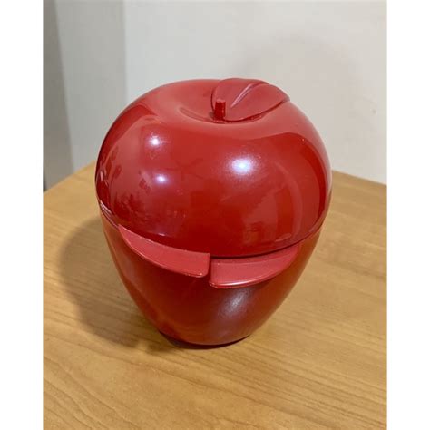 Limited Edition Red Apple Shape Tupperware Tupperware Brands Shopee