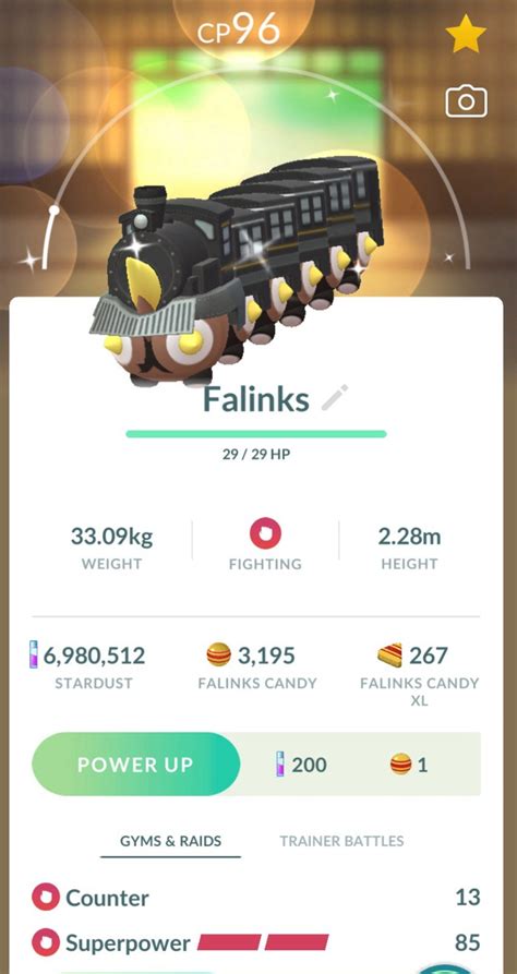 Pokemon Shiny Falinks Train Conductor Under 500 Cp Go Ebay