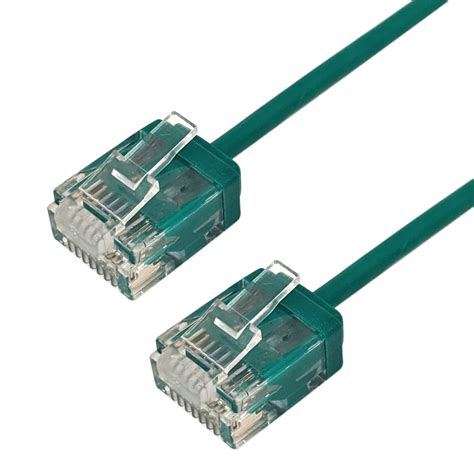 Cat6 Utp Micro Thin Molded Patch Cable 32awg Riser Cmr