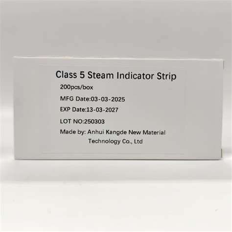 Sterilization Monitoring System Class 5type 5 Chemical Steam Indicator