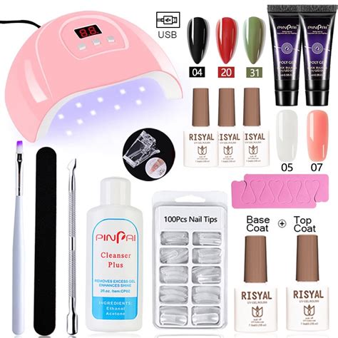 Gel Nail Set 54w Gel Nail Lamp Complete Complete Set Of Gel Nail