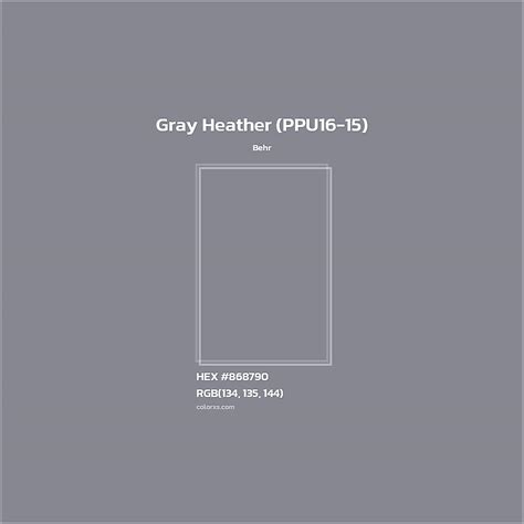 Why Is It Called Heather Gray Boreal Colors