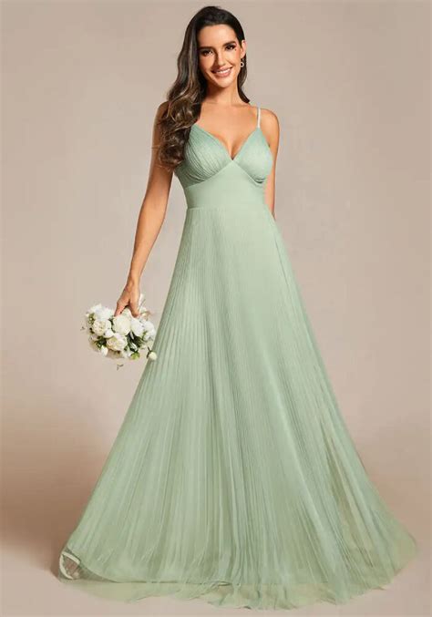 Robe Pour Cocktail De Mariage Vert Sauge • La Robelière