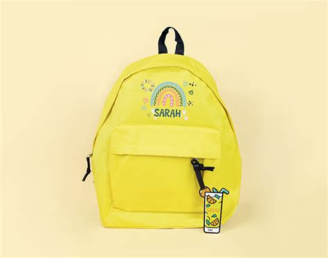 Pack Mochila Color E Identificador Para El Cole Regalo Original