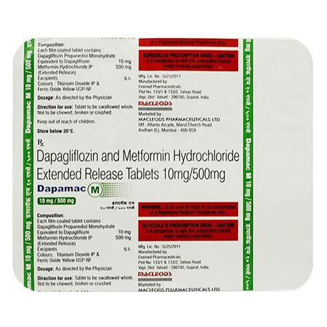 Dapamac M 10 Mg500 Mg Tablet Uses Side Effects Price Apollo Pharmacy