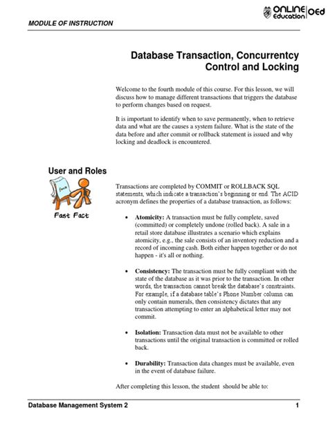 database transaction concurrentcy control and locking pdf database transaction acid