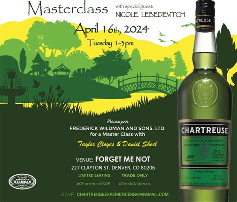 Todd Roessler On Linkedin Denver Colorado Join Us For Our Chartreuse Master Class Next Tuesday…