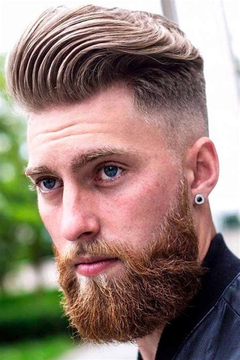 Hipster Fade Haircut With Beard