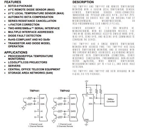SMBus Temperature Sensor IC EMMC Memory Chip SOT TMP AIDCNT