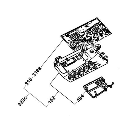 Module Électronique Programmé Repére 318 Sèche Linge 49033747 Candy Sèche Linge 49033747 Candy