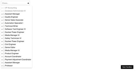 React Dropdown Tree Select Forked Codesandbox