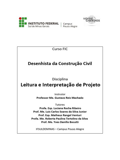 Semana 11 Apostila Leitura E Interpretação De Projeto Pdf