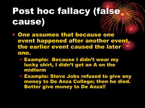 What Is Post Hoc Fallacy