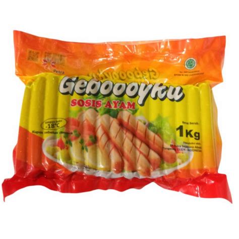 Jual Geboooyku Geboy Sosis Ayam 1kg Shopee Indonesia