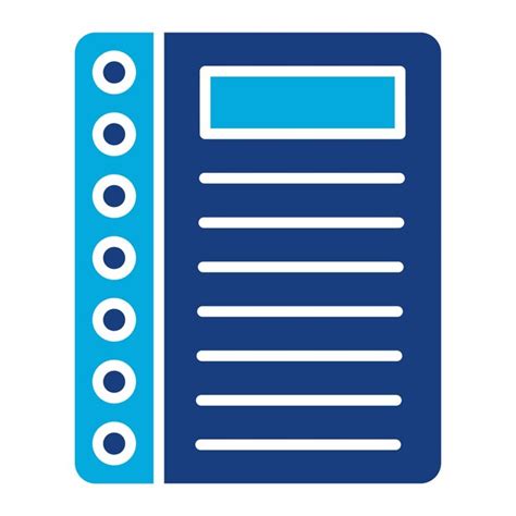 Premium Vector Notebook Duotone Illustration