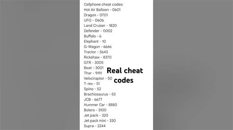 Real Cheat Codes 🙏🙏🙏🙏 Youtube