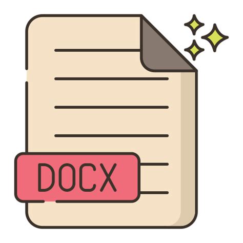 Docx Flaticons Lineal Color Icon