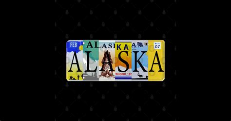 Alaska License Plates Alaska Sticker Teepublic