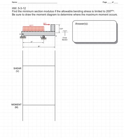 Solved Name Page Hw 5 3 12 Find The Minimum Section