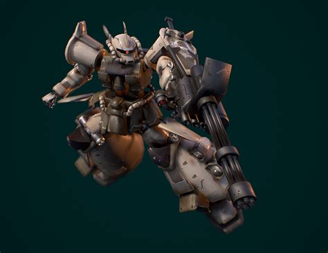 Artstation Fan Art Flight Type Gouf From 08th Ms Team