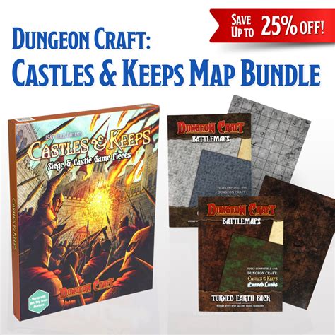 Dungeon Craft Castles And Keeps Map Bundle For Dungeons And Dragons And 1985 Games