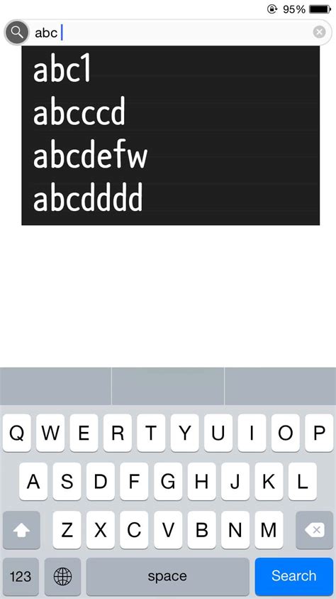 Xcode IOS Swift How To Make A Floating Search Bar With Drop Down List Like This Image