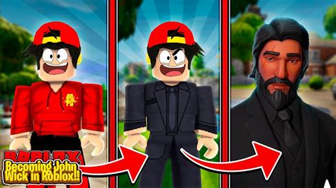 Roblox Becoming John Wick From Fortnite Youtube