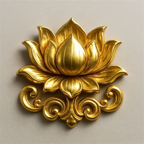 Golden Lotus Lotus 3d Painting On Canvas Gold Lotus Painting On