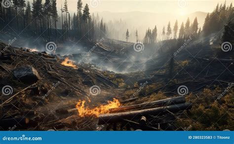 Forest Slaughter Deforestation Of Trees Through Excessive Illegal Cut