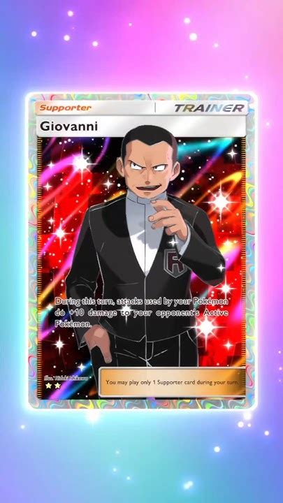 Giovanni Full Art Pokemon Tcg Pocket Youtube