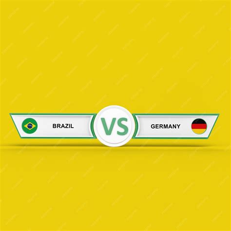 Premium Photo Brazil Vs Germany Match
