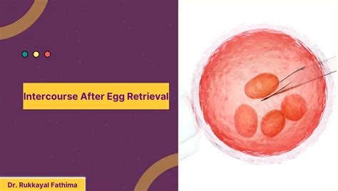 sex after egg retrieval dr rukkayal fathima