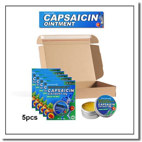 Capsaicin Ointment 10g Sampler Pack 5 Pieces Anti Arthritis Joint