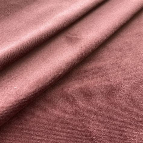 Solid Burgundy Velvet Upholstery Fabric Soft And Plush