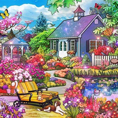 A 81 Pieces Jigsaw Puzzle From Jigidi Dessin Paysage Maison Rustique